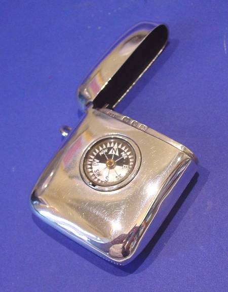 Victorian SIlver Vesta Case/Compass - Daniel Bexfield Antiques.