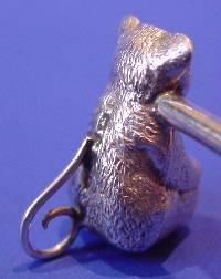 Edwardian Silver "Tedy Bear" Knife Rests - Daniel Bexfield Antiques.