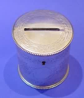 Victorian Antique Silver Money Box - Daniel Bexfield Antiques.