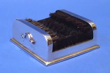Victorian Antique Silver Boot Brush Pen Wipe- Daniel Bexfield Antiques.