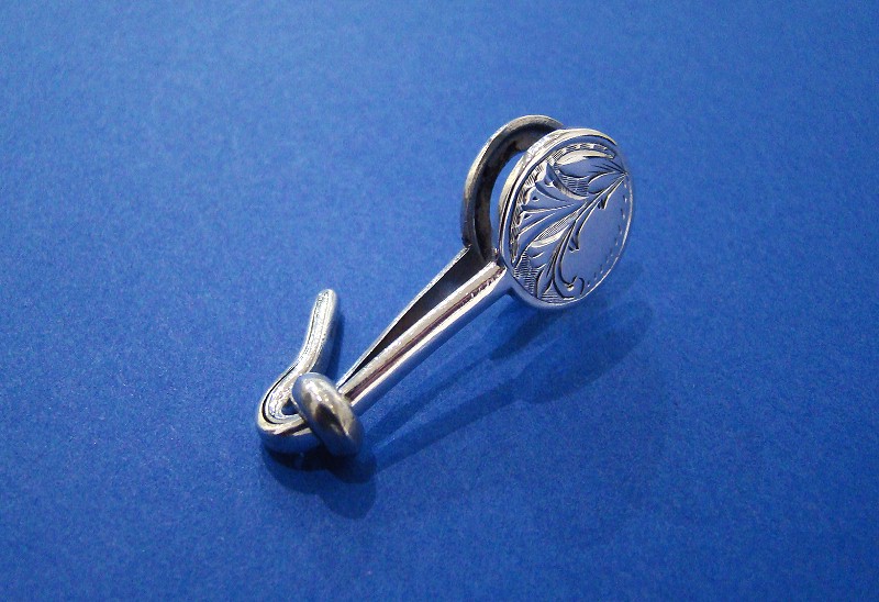 Sterling Silver Napkin Clip, Made by George Edwin Walton, Birmingham ...