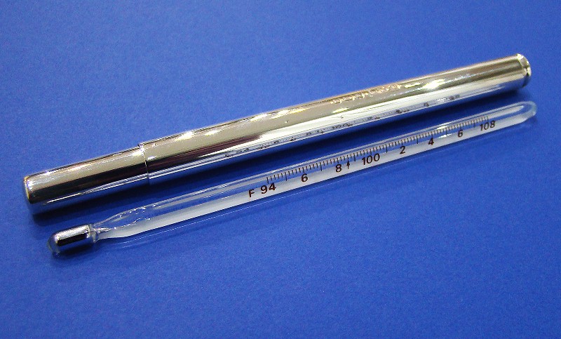 Sterling Silver Thermometer Case, Made by Sampson Mordan & Co, London ...