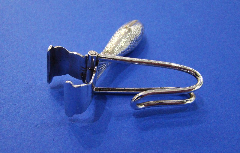 Antique Victorian Sterling Silver 'Fish' Napkin Clip, Made by Rolason ...